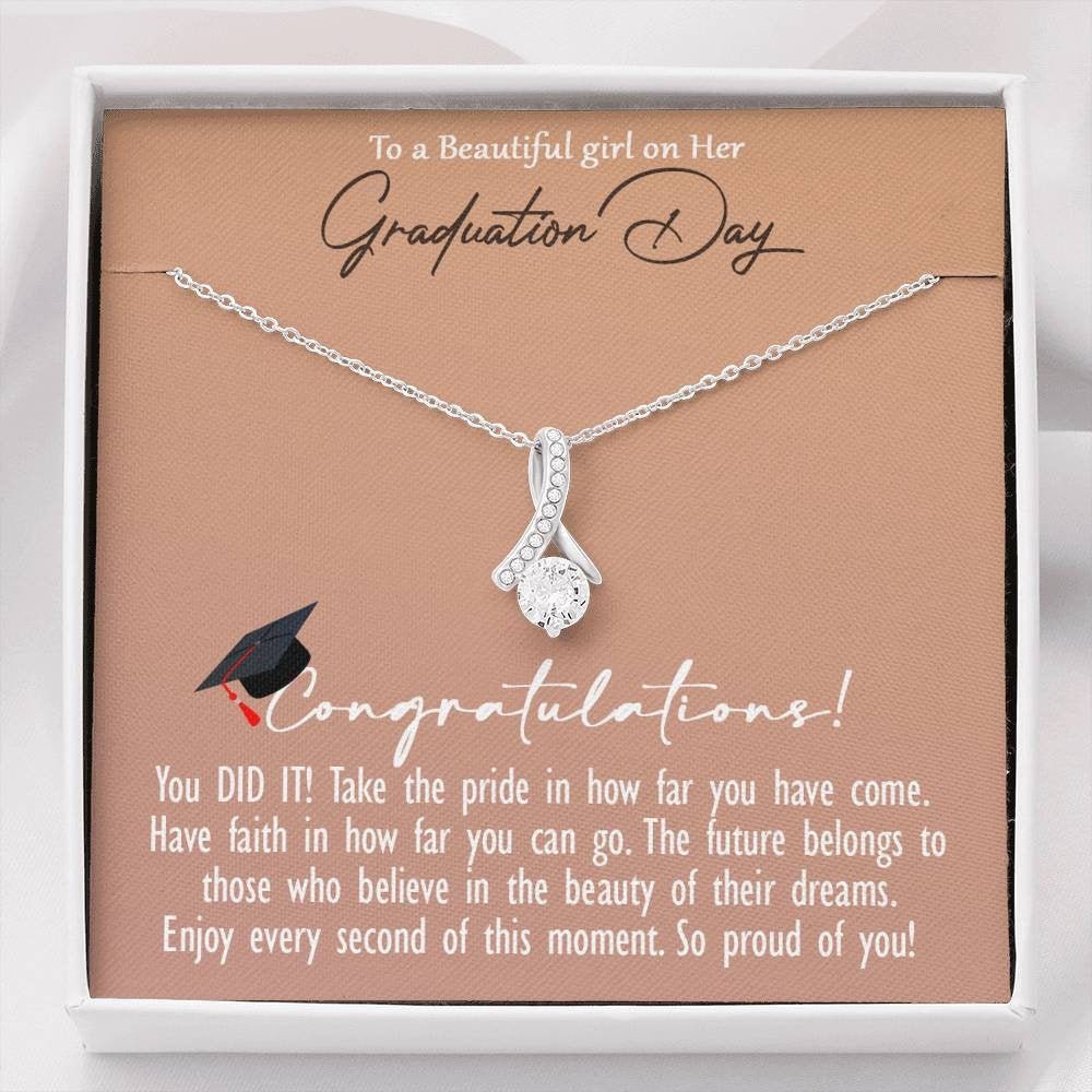 Graduation Necklace Gift for Daughter, Graduation Jewelry, Daughter ...
