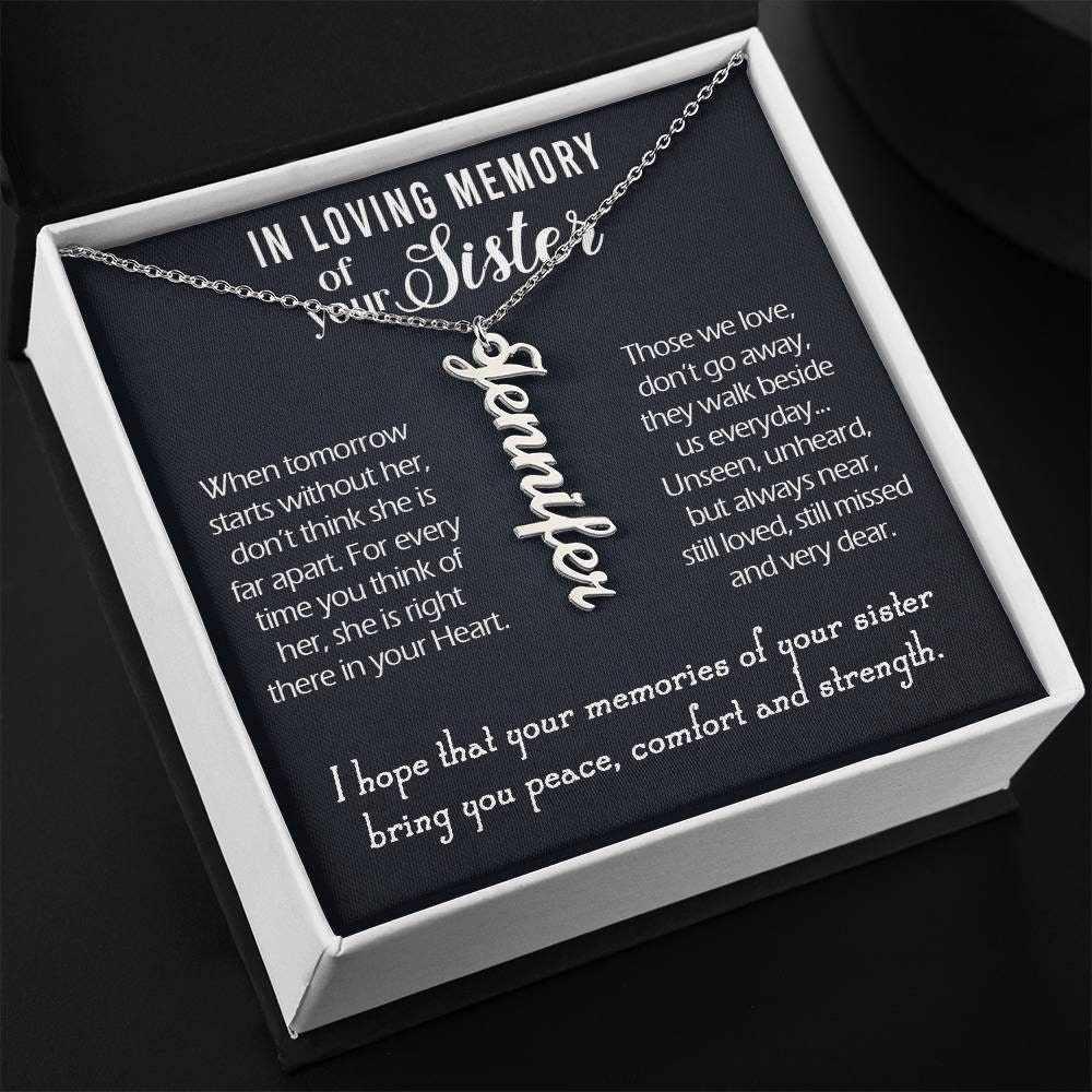 In Memory of Sister, Sister Memorial, Sister Remembrance Gift, Sister ...