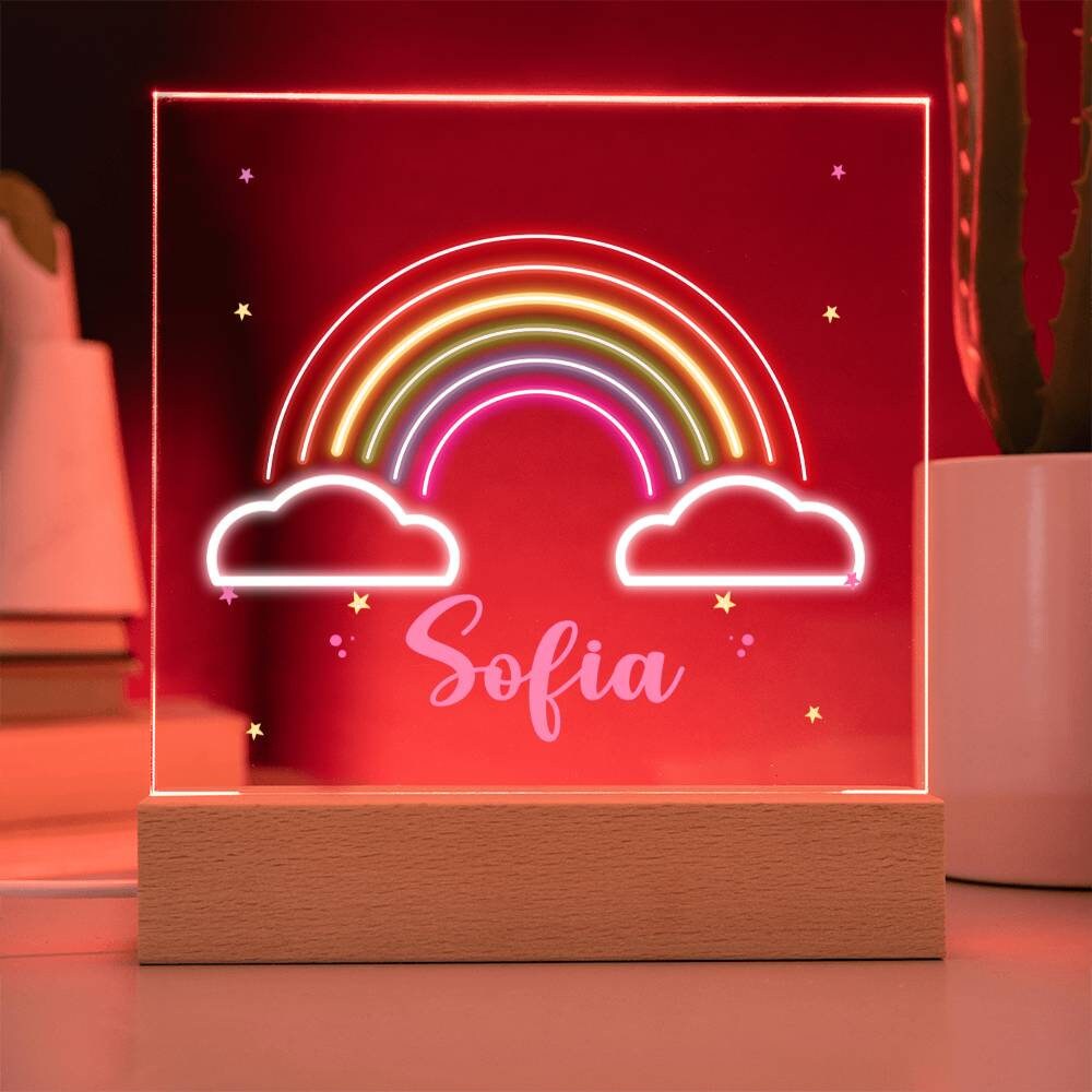 Acrylic Sign for Daughter, LED Rainbow Sign, LED Acrylic Rainbow ...