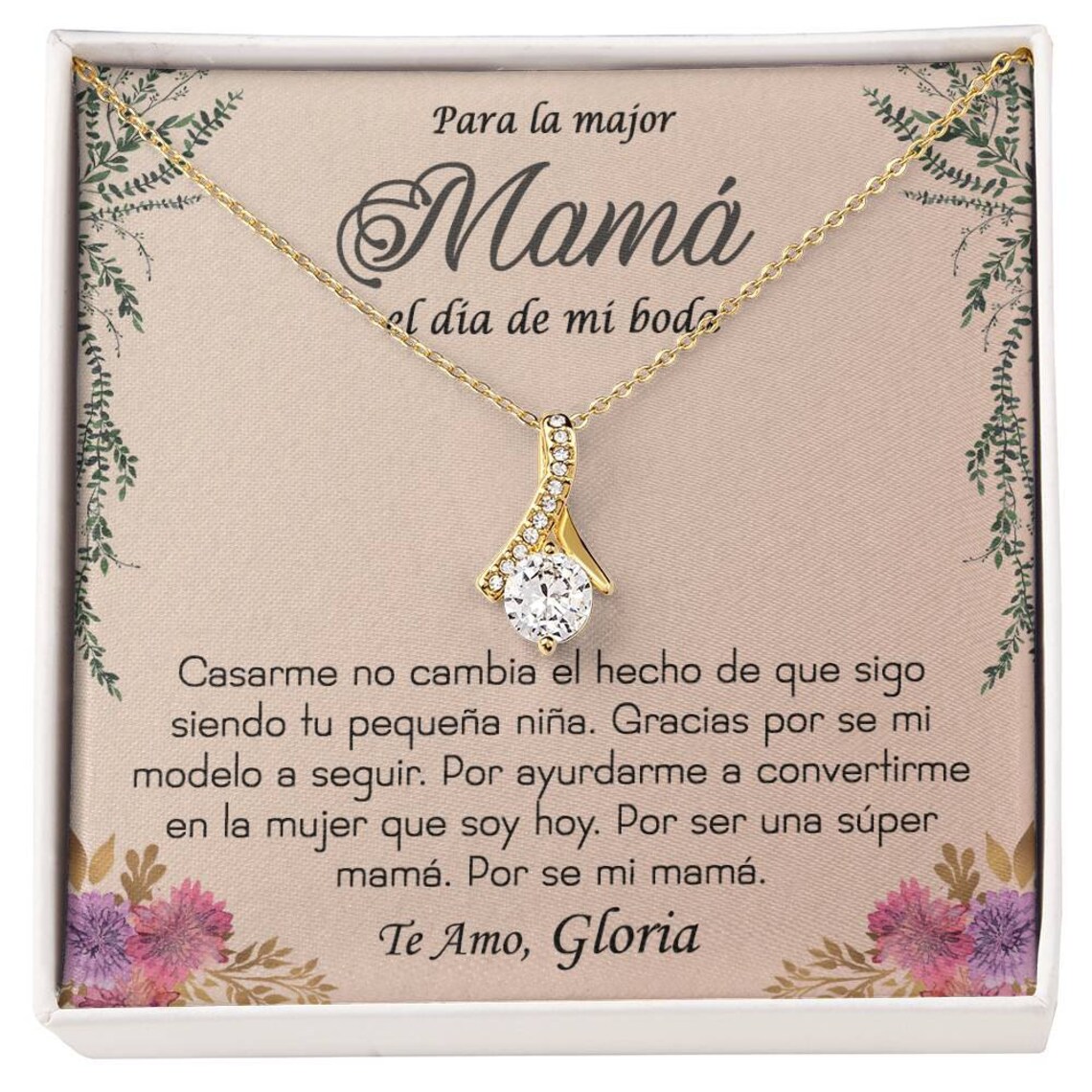 Spanish Gifts for Mama, Mother of the Bride Wedding Gift, Regalo Para ...