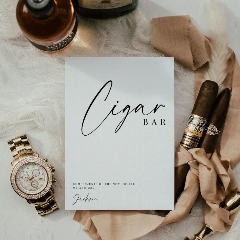 Cigar Bar Custom Sign - Etsy