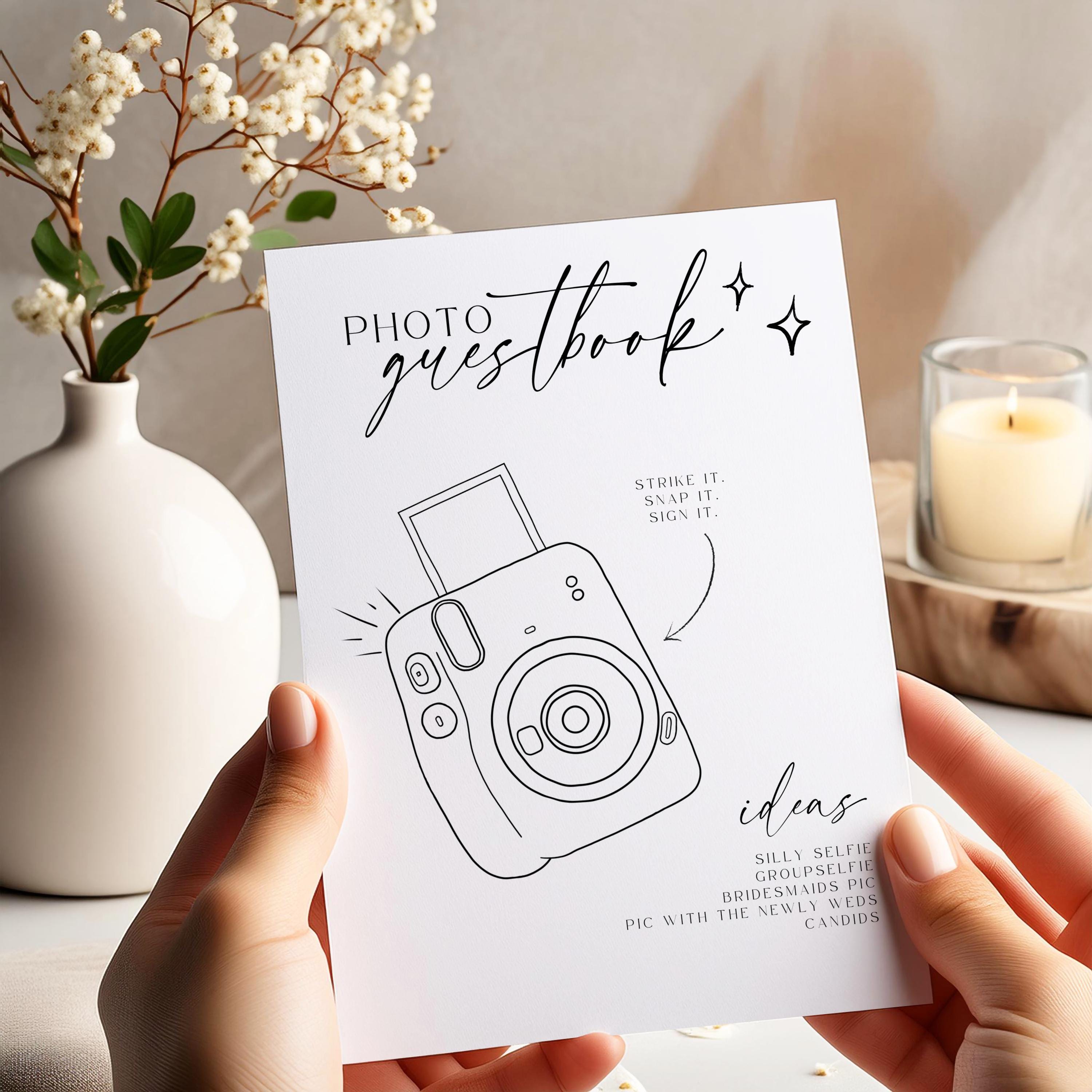 Polaroid Guest Book Sign, Instax Instructions, How to Load New Film ...