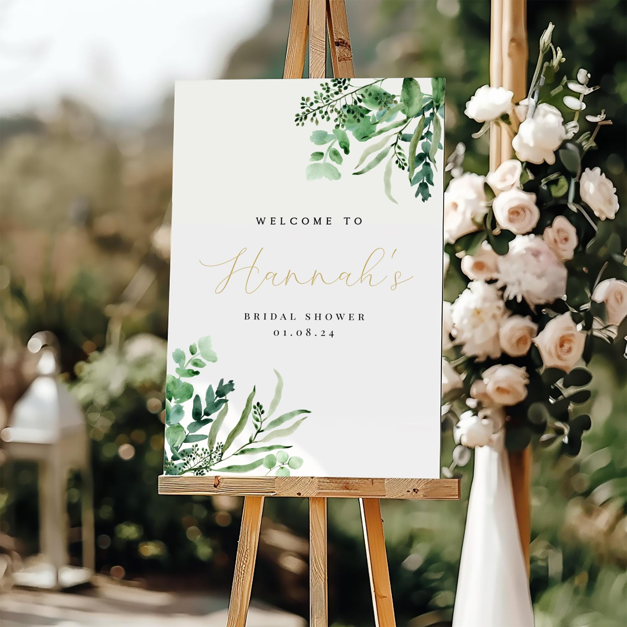 Editable Wildflower Welcome Sign Template, Customisable Printable ...