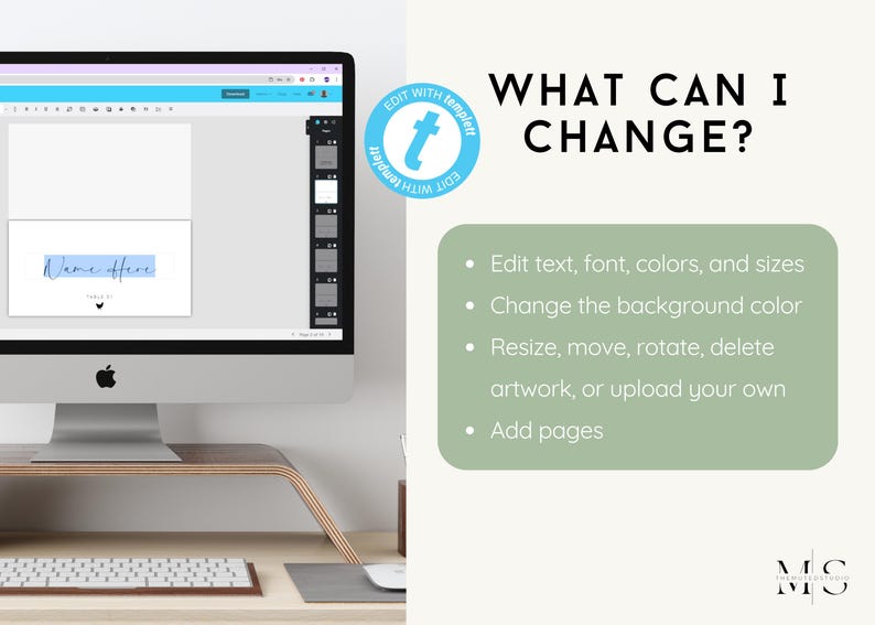 Minimal Calligraphy Name Card Template With Dietery Requirement Icons ...