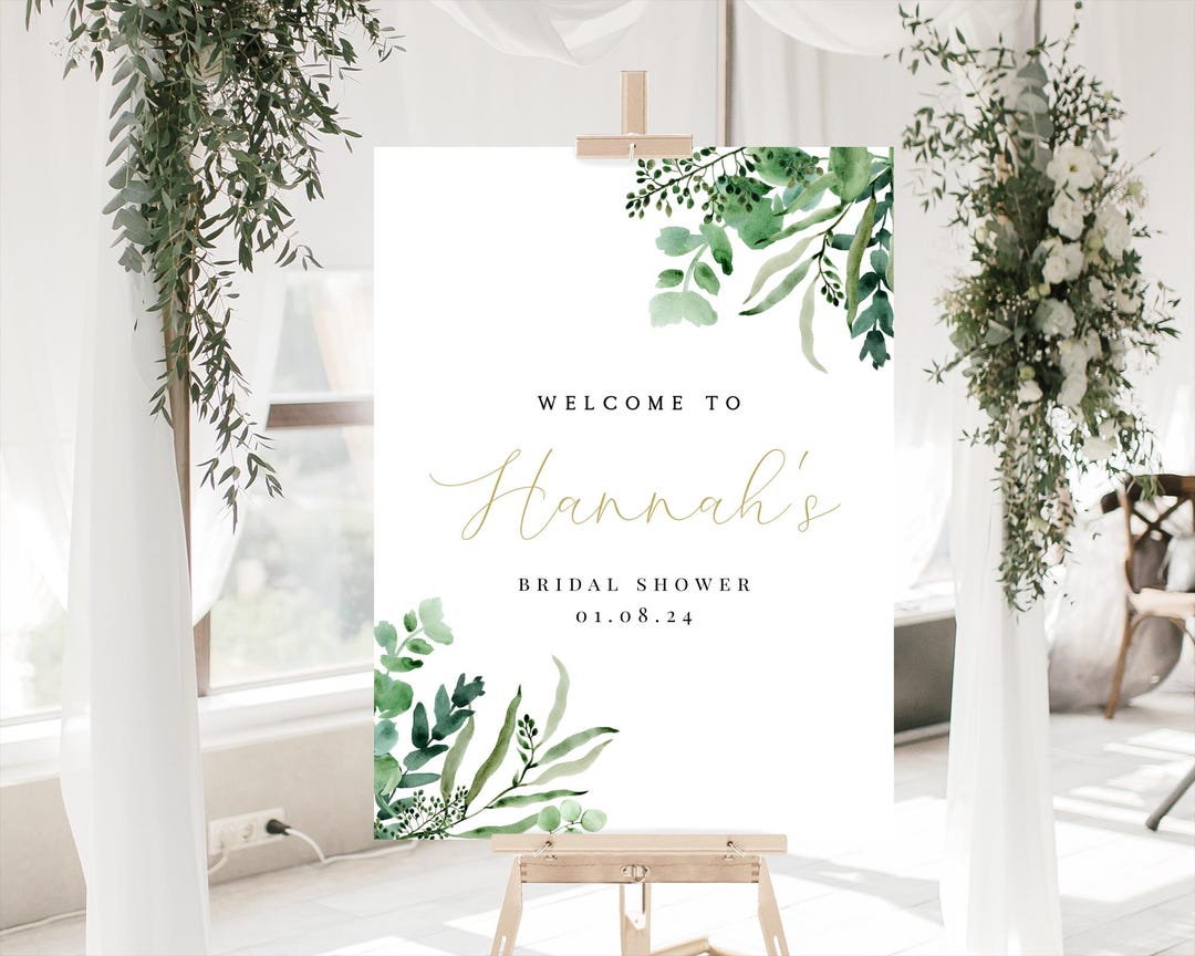 Editable Wildflower Welcome Sign Template, Customisable Printable ...