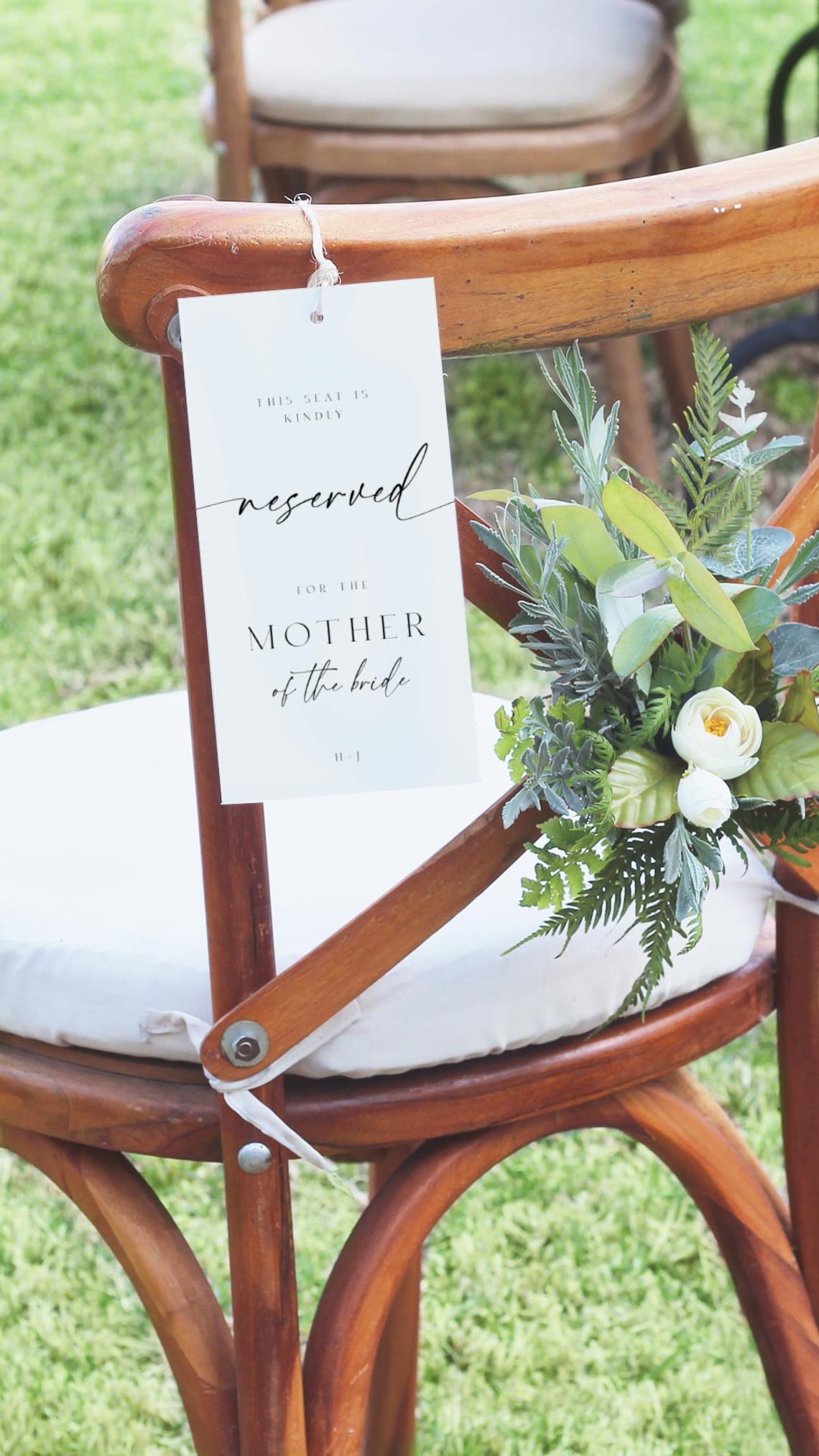 Wedding Reserved Seating Sign Template, Elegant Reserved for Family ...