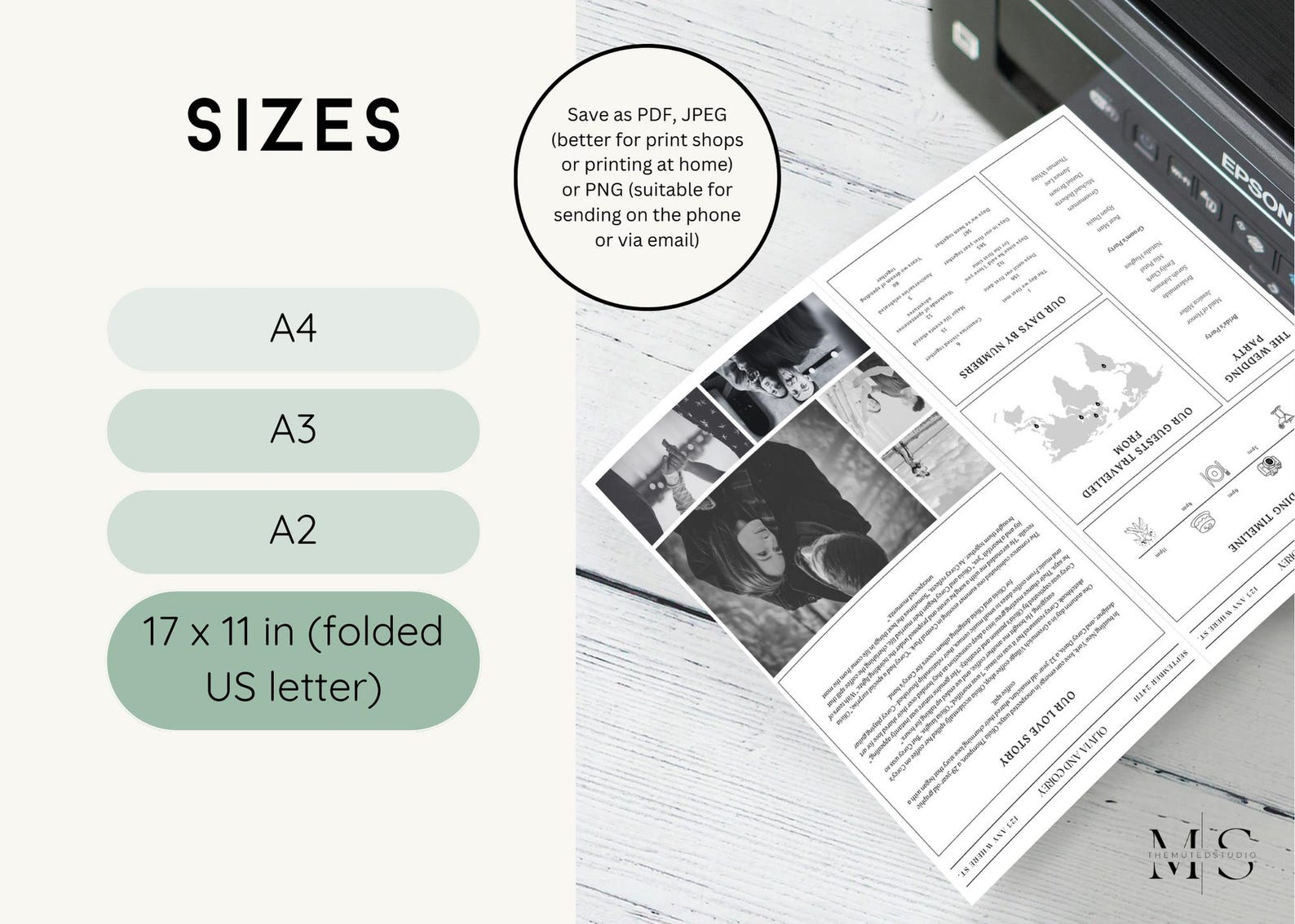 Wedding Newspaper Invite, Folded Large News Paper Program Template ...