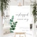 Eucalyptus Unplugged Ceremony Printable Welcome Signage, Greenery ...