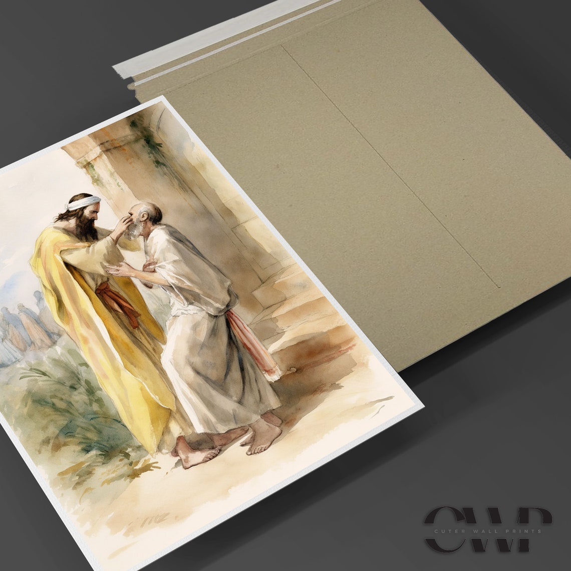 Jesus Heals Follower of Jesus Catholic Art Jesus Watercolor Jesus Art ...