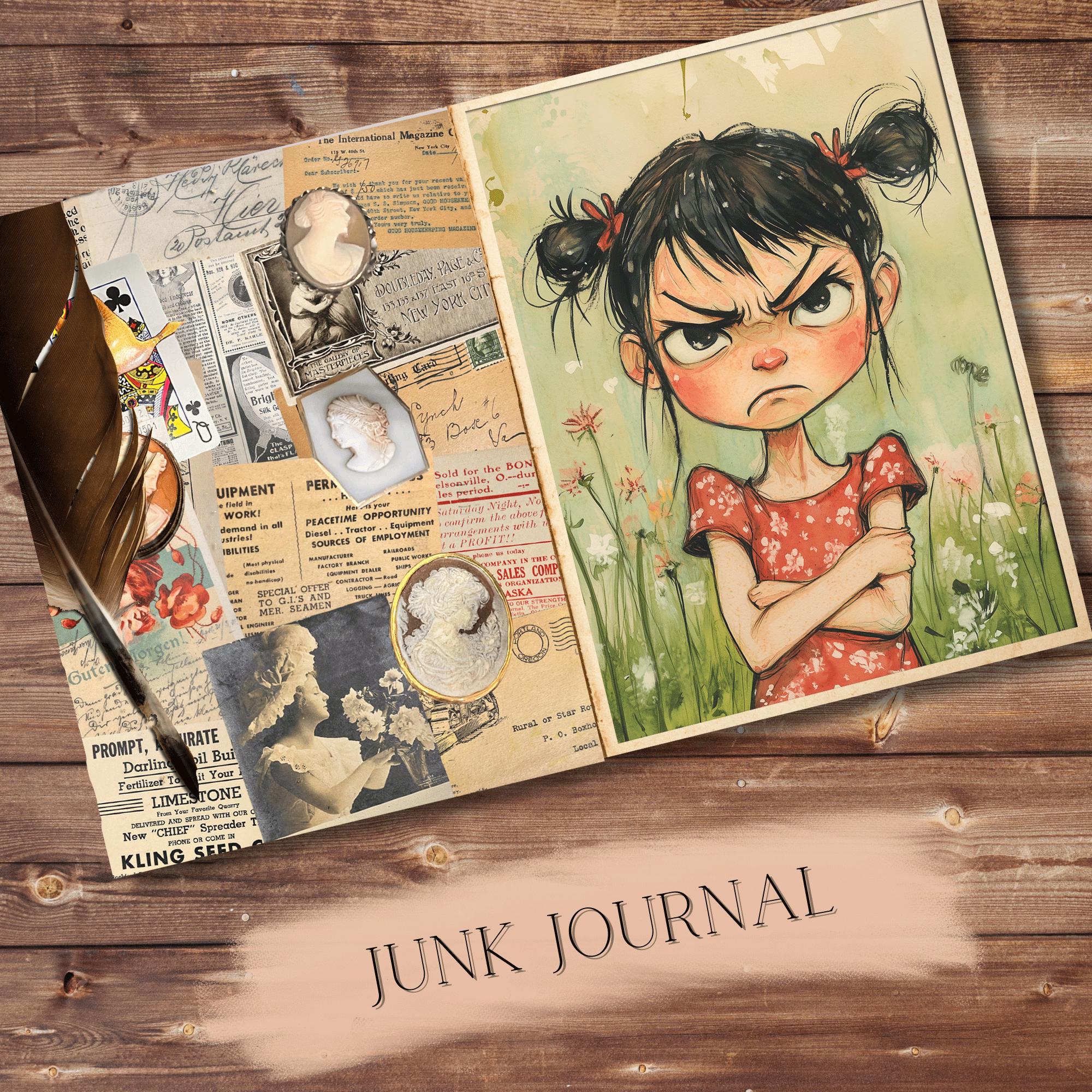 WHIMSICAL Asian Girls, Junk Journal, Quirky, Whimsy Art, Story Book ...