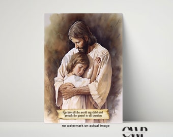 Christ With Baby Child of God Jesus With Baby I Am a Child of God Baby ...