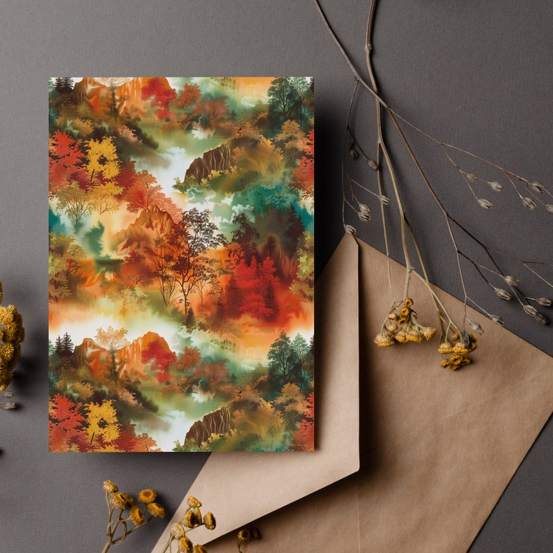 AUTUMN, FALL | 12 Seamless Prints, Flowers Digital Paper, Flowers ...