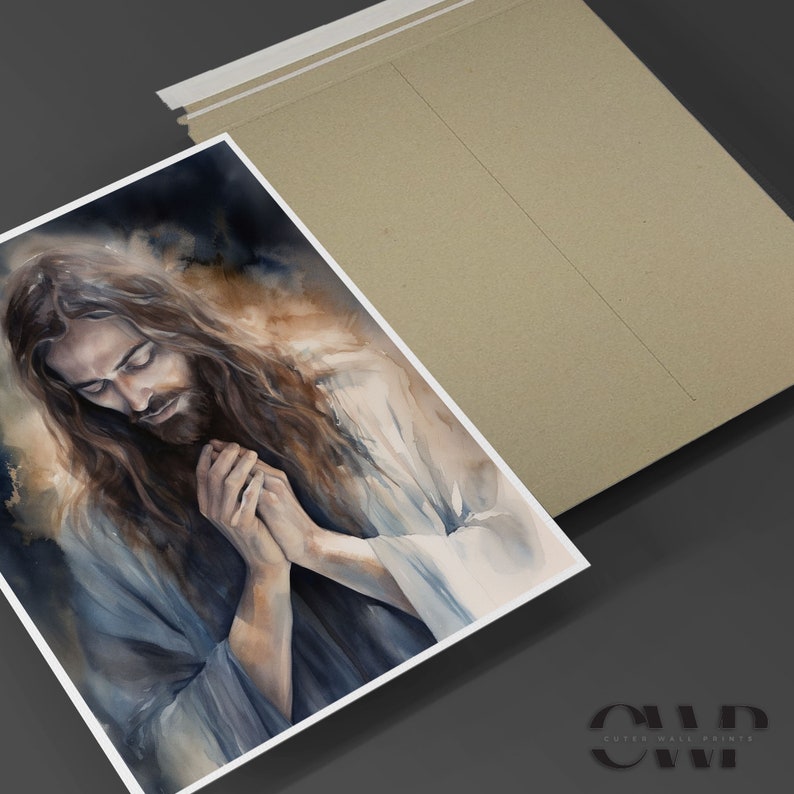 Jesus in Prayer Follower of Jesus Catholic Art Picture of Jesus Jesus ...