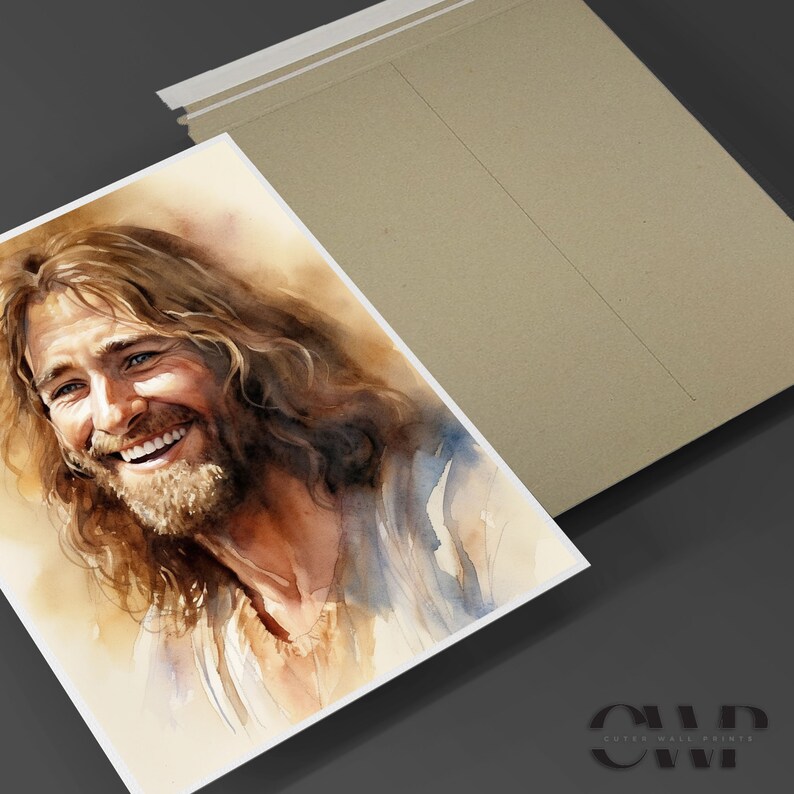 Smiling Jesus Watercolor Print | the Living Christ, LDS Art - Etsy