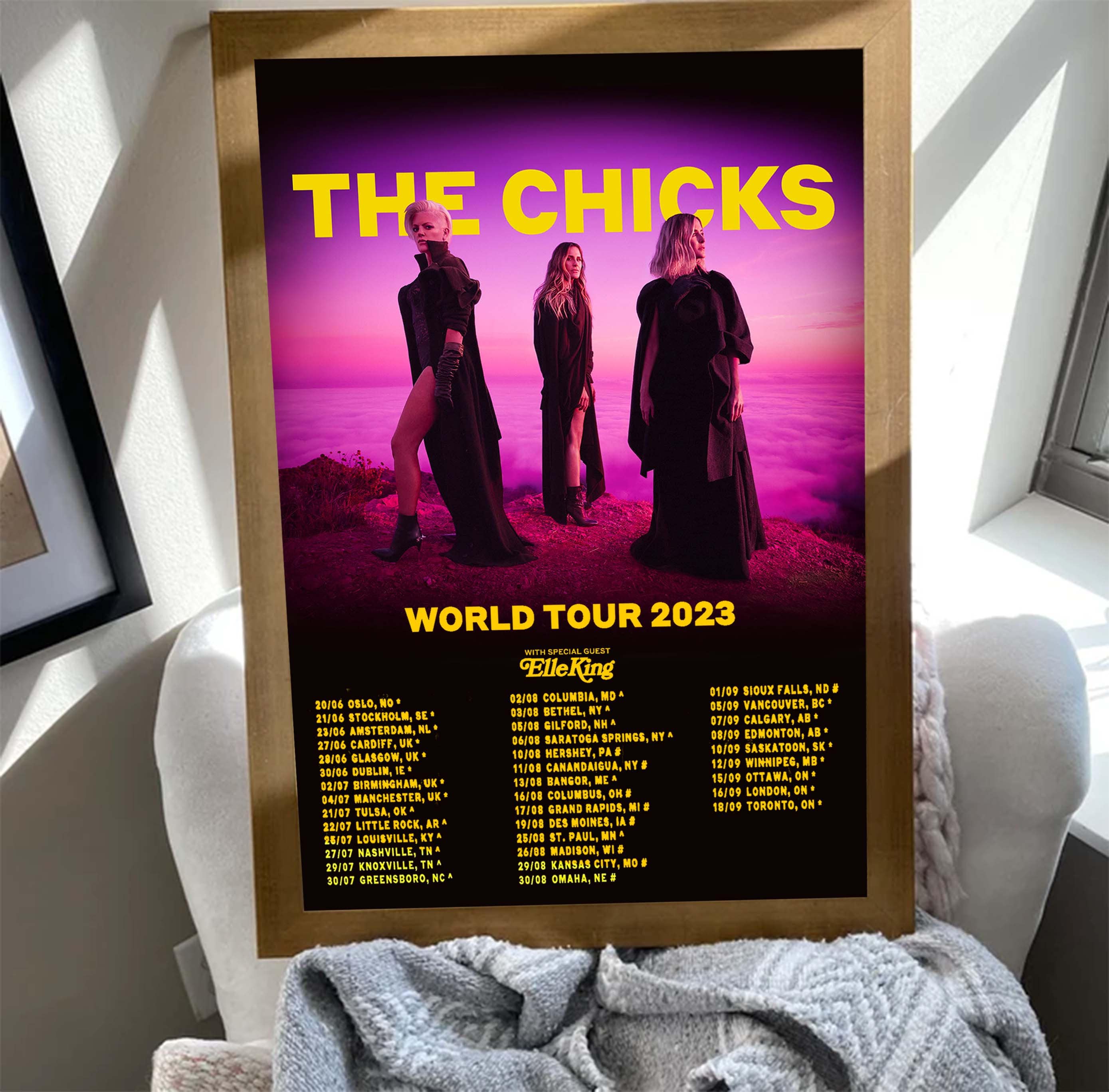 The Chicks World Tour 2023 Poster