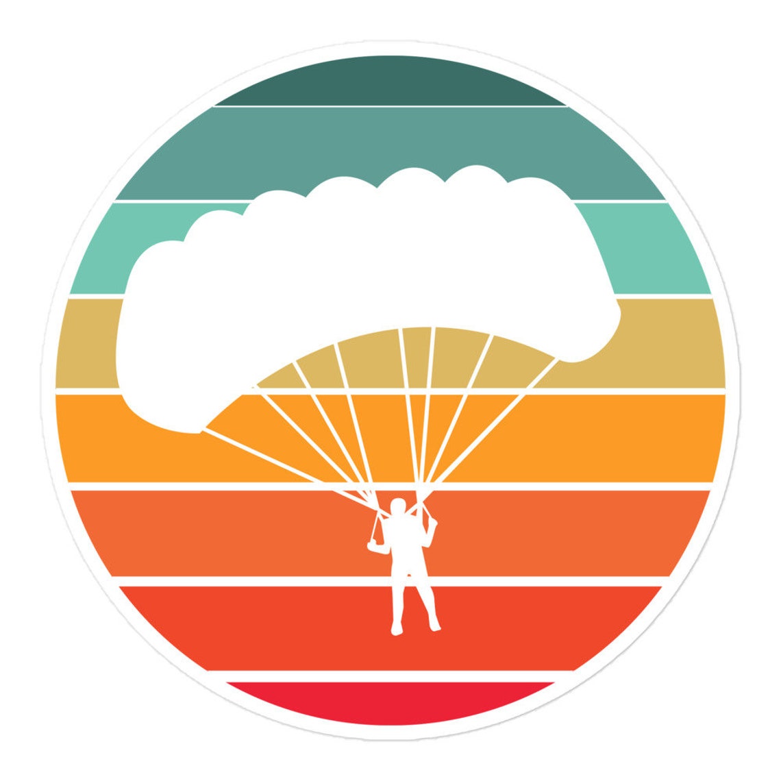 Skydiving Stickers Sunset Dive Skydive Sticker Skydiver - Etsy
