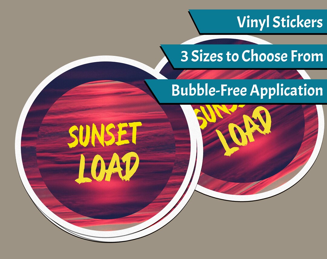 Skydiving Stickers - Sunset Load - Multiple Sizes and Colors - Skydive ...