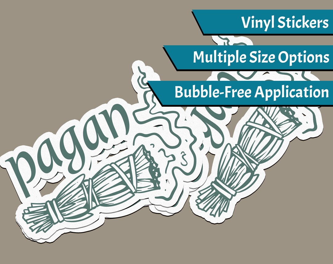 Spiritual Sticker - Pagan - Pagan Sticker, New Age Sticker, Smudge ...