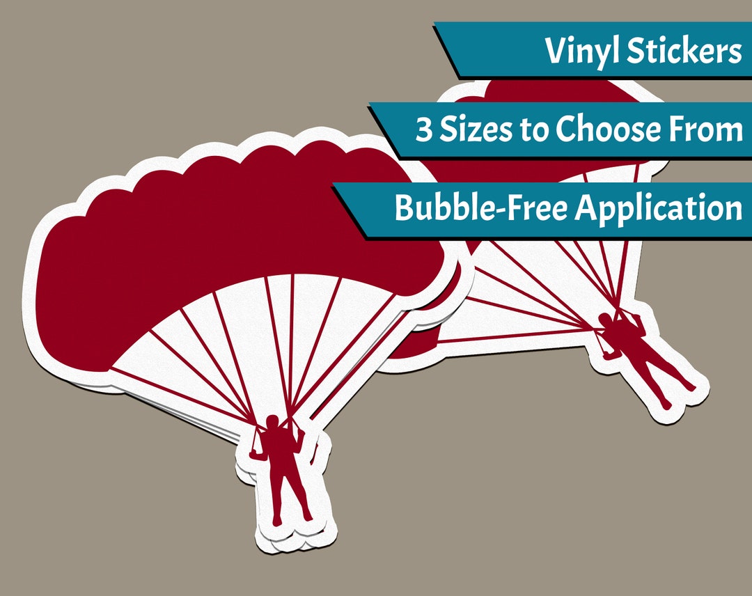 Skydiving Sticker - Multiple Sizes - Skydiver Sticker, Skydive Sticker ...
