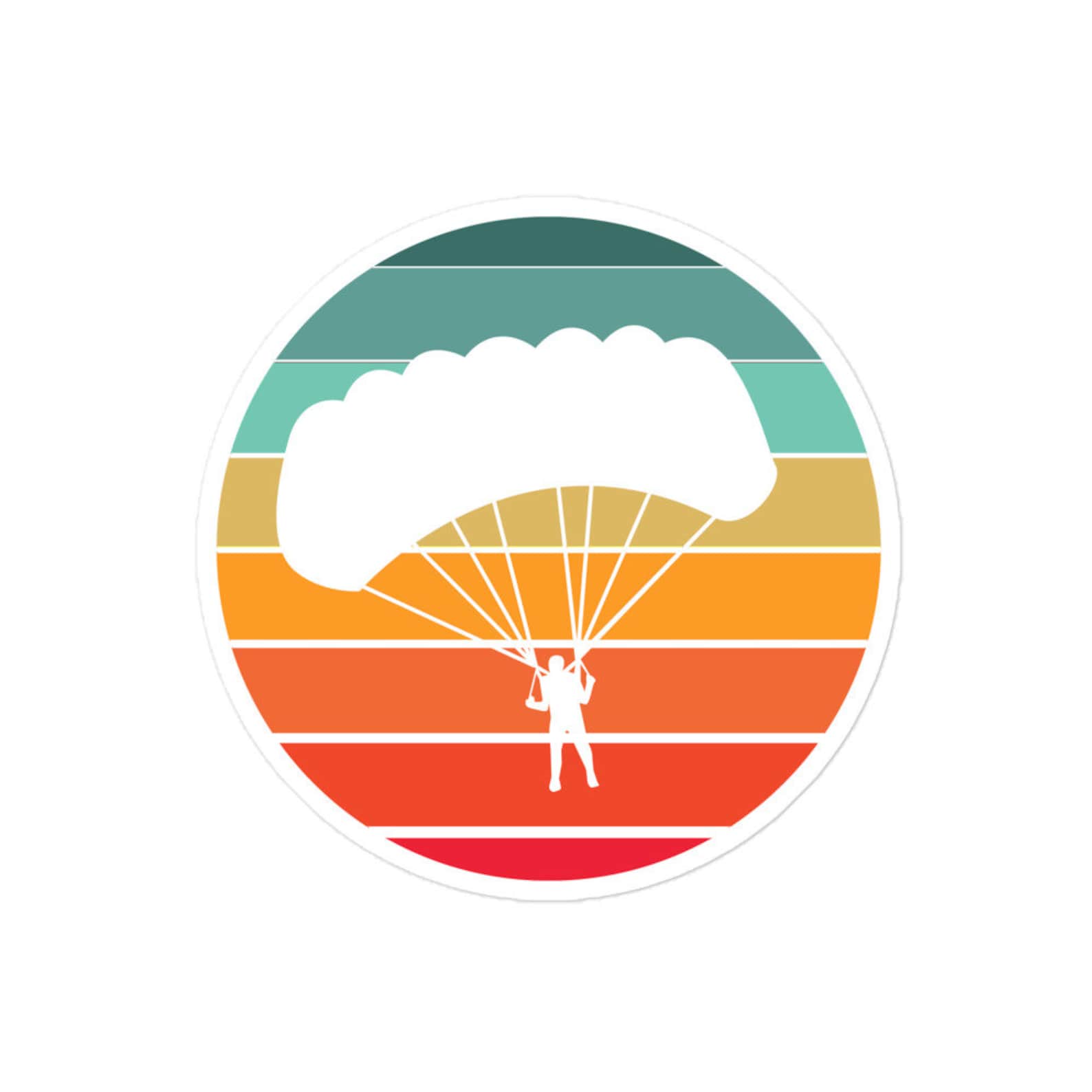Skydiving Stickers Sunset Dive Skydive Sticker Skydiver - Etsy