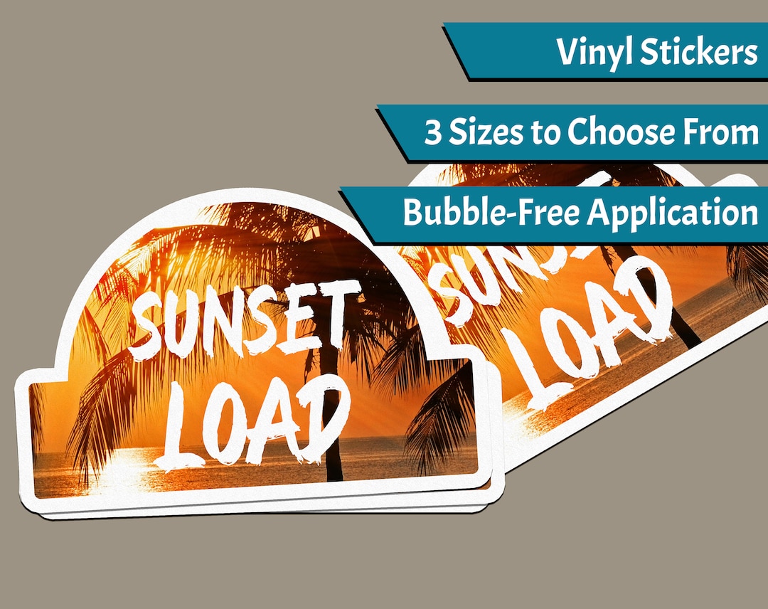 Skydiving Sticker - Sunset Load - Skydiving Sticker, Skydive Sticker ...