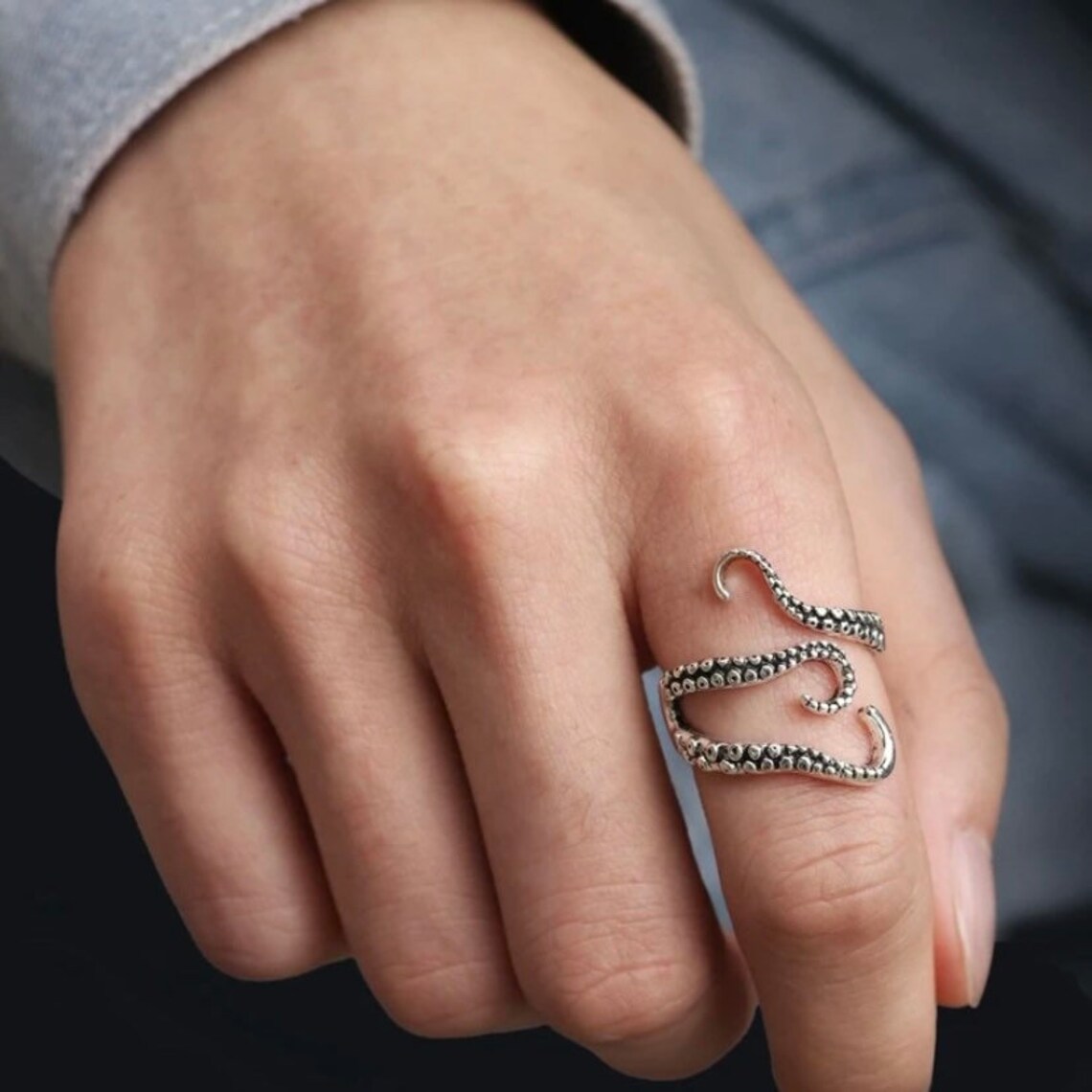 Octopus Ring Adjustable Octopus Legs Tentacles Squid | Etsy