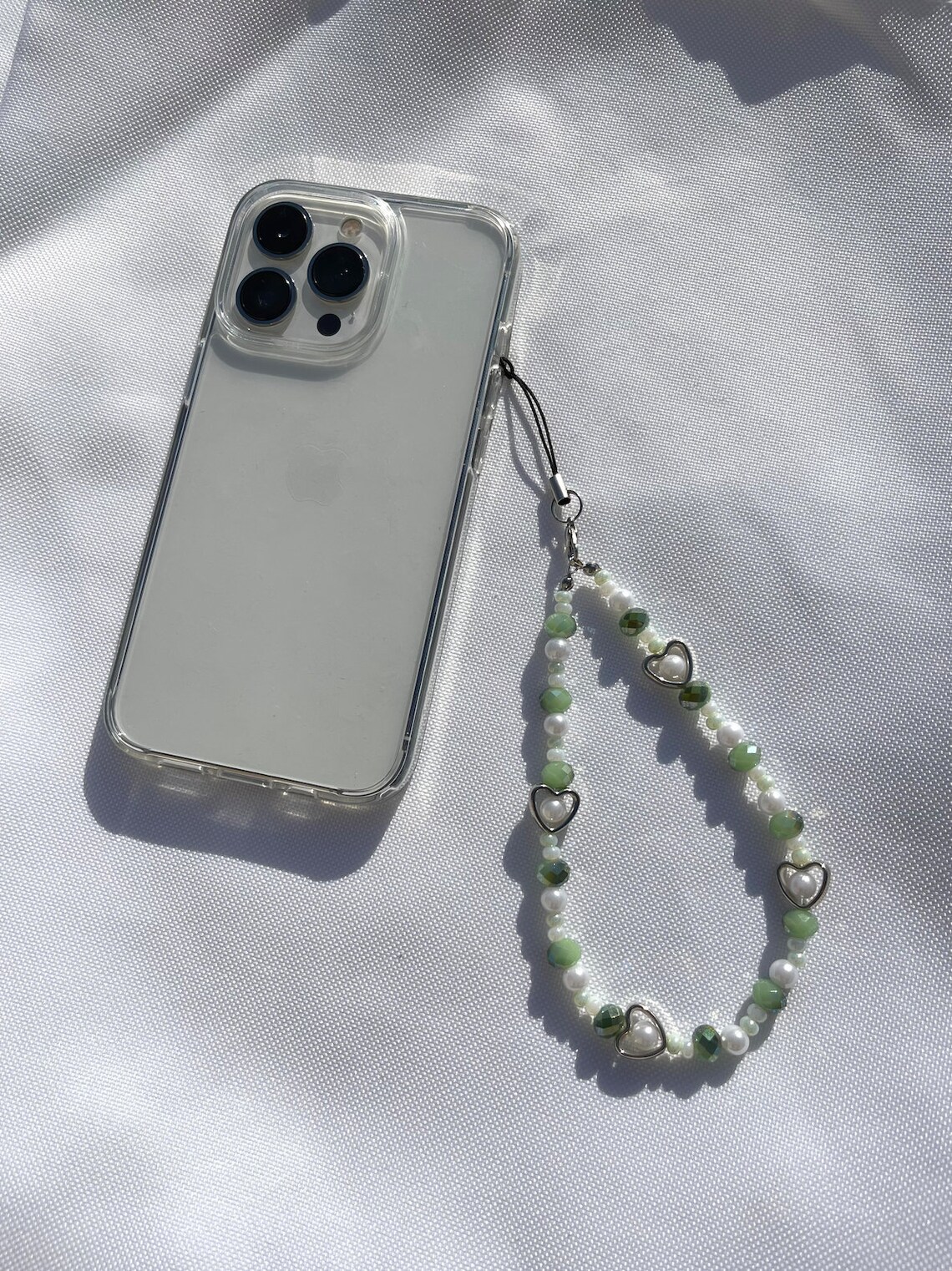 The Green of Hearts Phone Charm Green Phone Charm Phone - Etsy