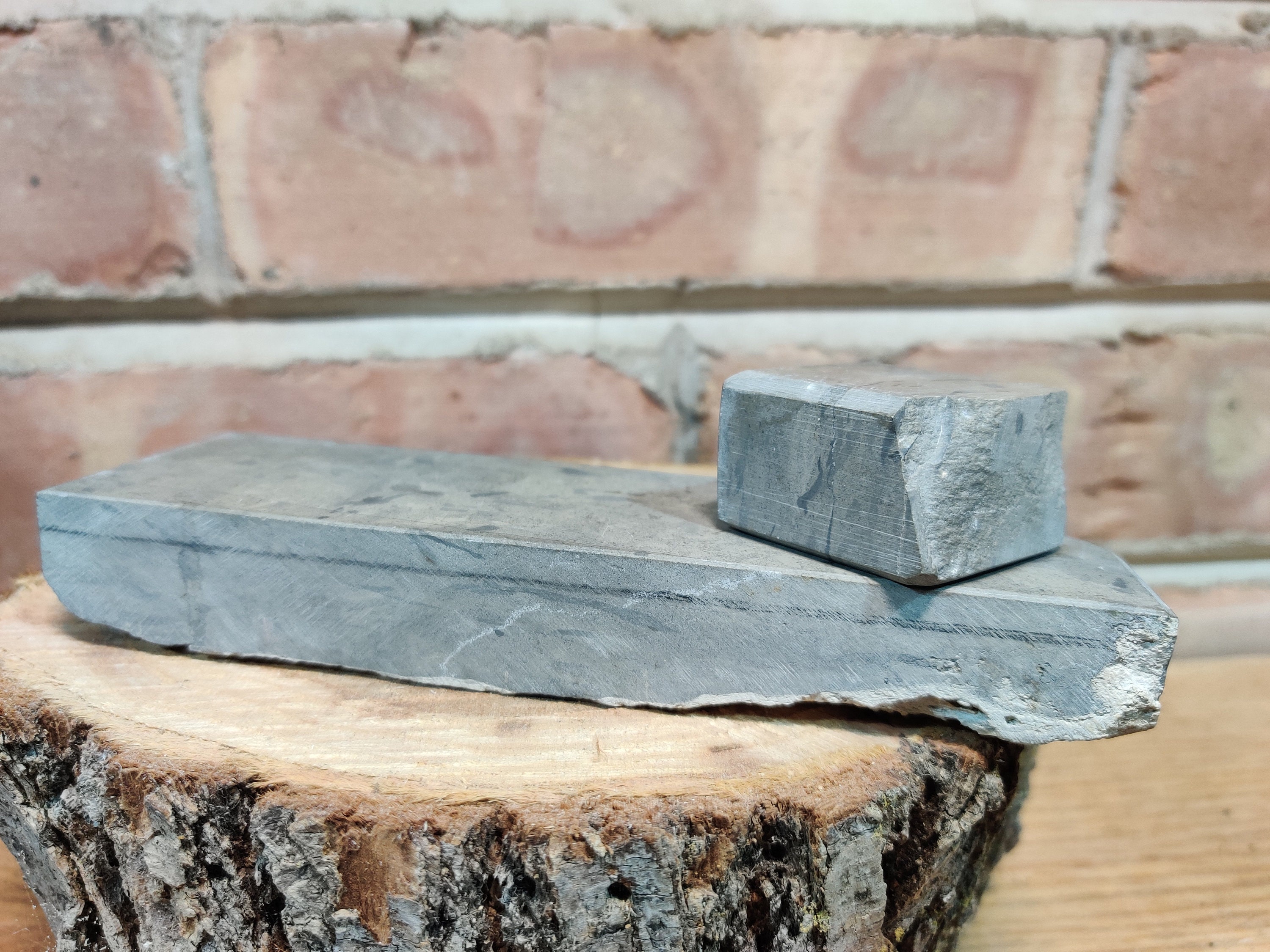 Natural Slate Hone With Slurry Stone - Etsy