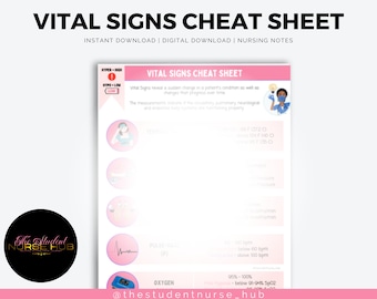 Vital Signs Sheet - Etsy