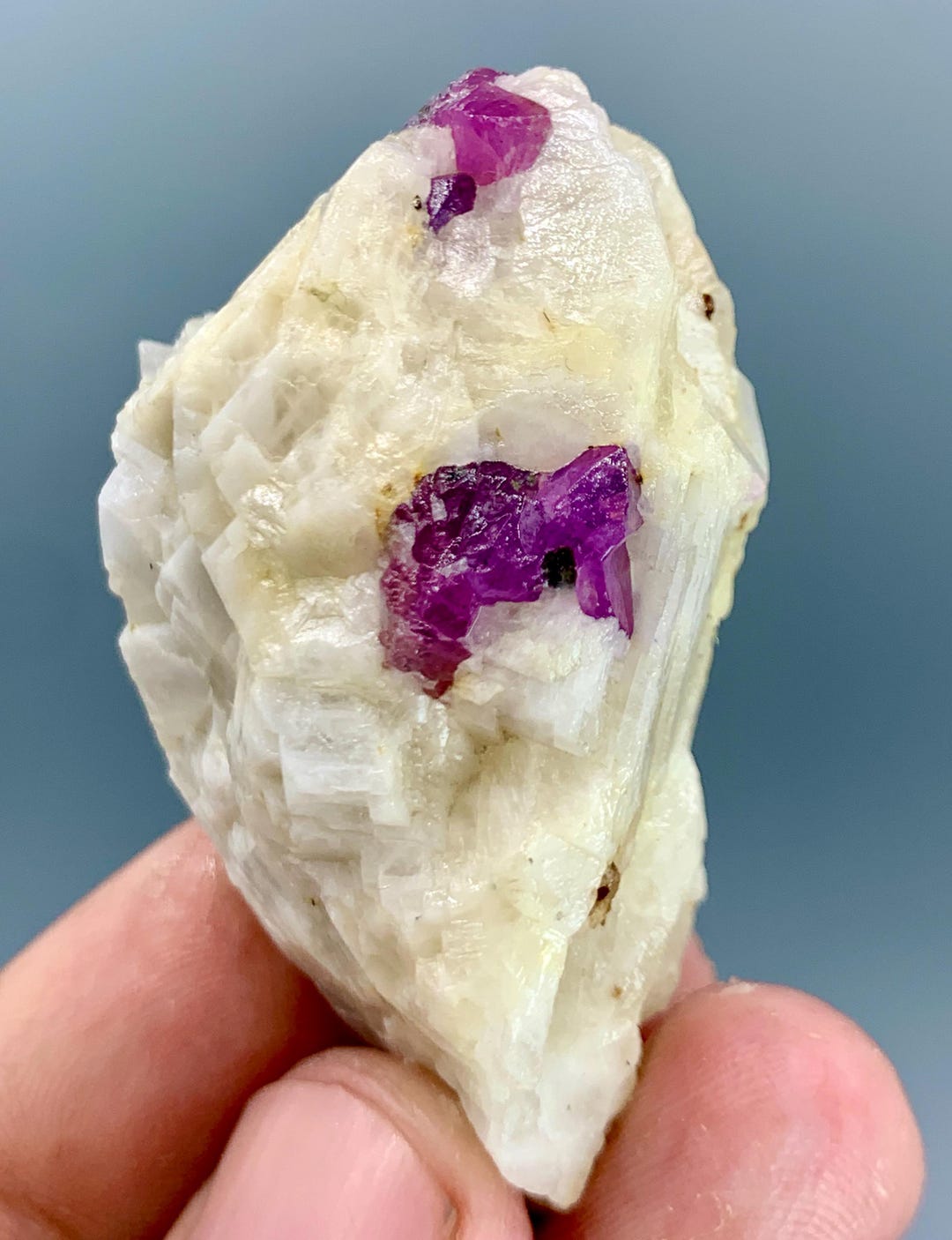 Natural Ruby Crystal Specimen - Rare Red Corundum Mineral With Raw ...