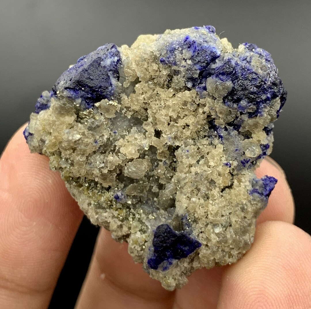 Deep Blue Lazurite With Pyrite Specimen, Afghanistan (28 GM) - Etsy