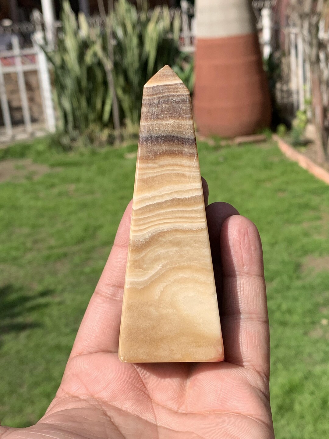 Onyx Chocolate Tower: Home Office Decoration (104x33mm) - Etsy