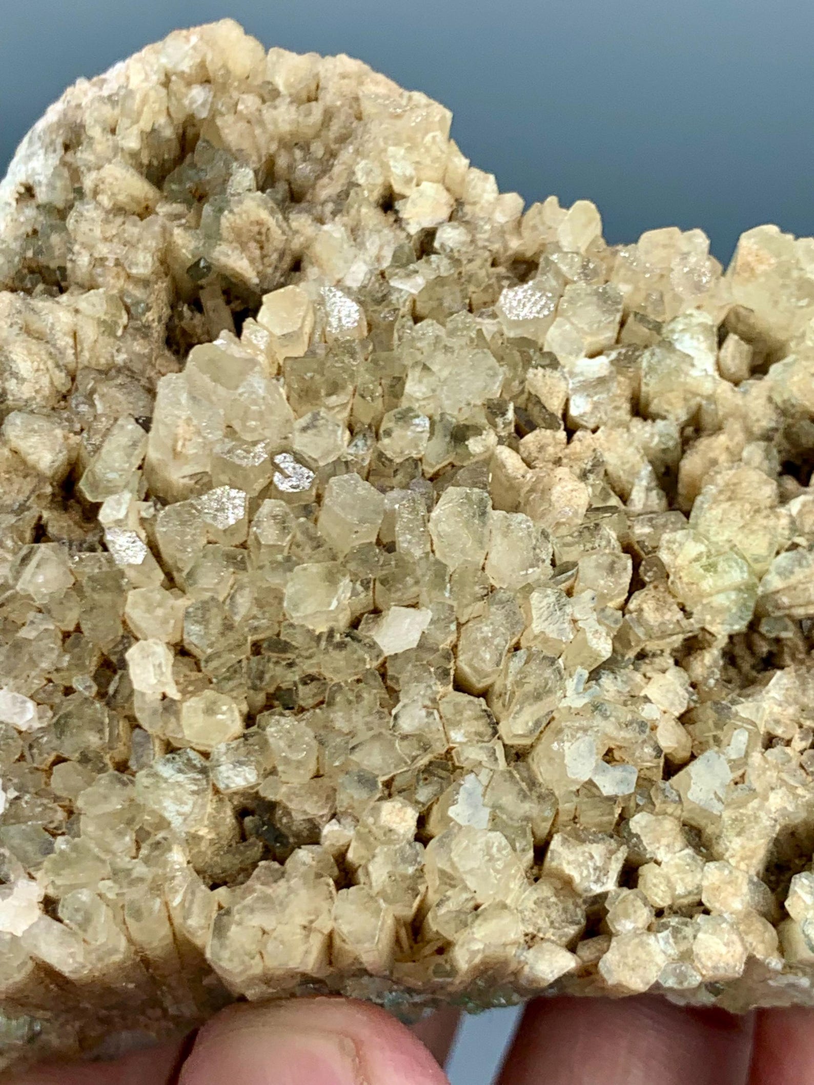 Rare Aragonite Flower Crystal Cluster With Blue Azurite - Healing Stone ...