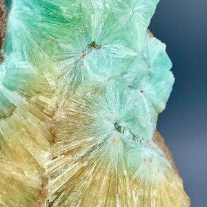 Stunning Aragonite Flower Crystal With Azurite - Unique Mineral ...