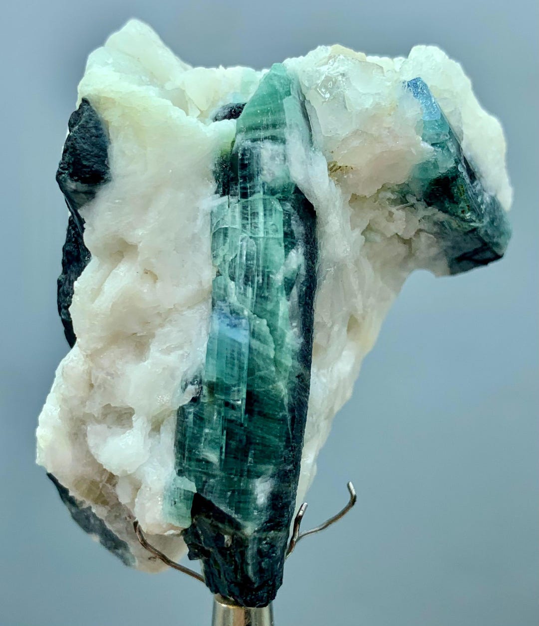 Greenish Black Tourmaline Specimen | Bicolor Tourmaline Crystal ...