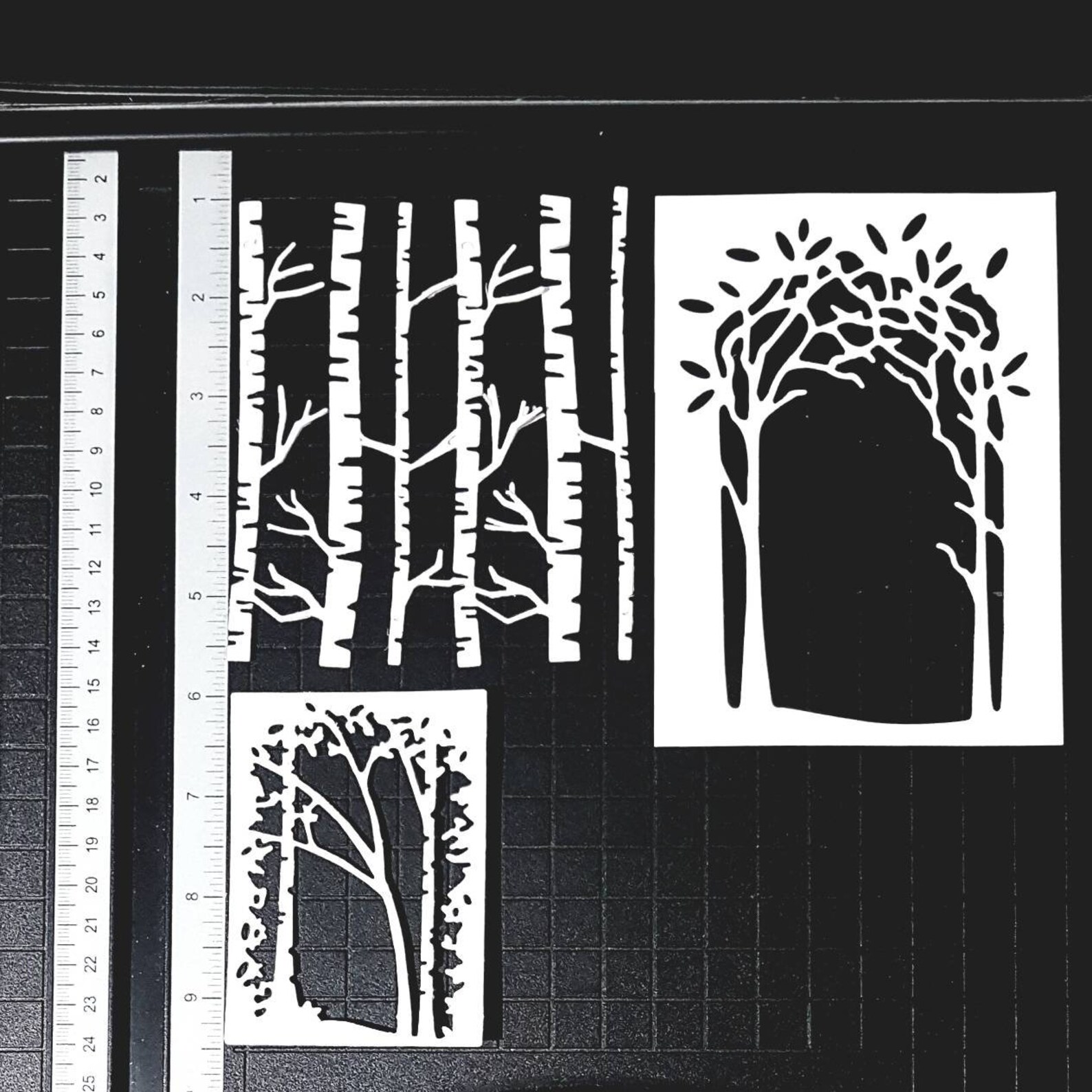 3 Piece of Birch Tree Forest Paper Die Cuts - Etsy Canada