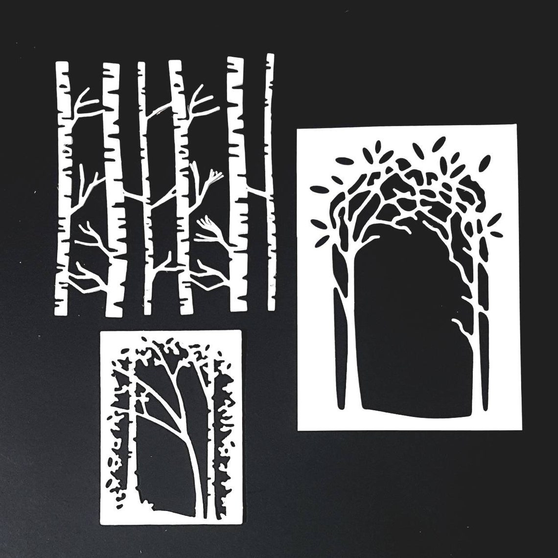 3 Piece of Birch Tree Forest Paper Die Cuts - Etsy Canada
