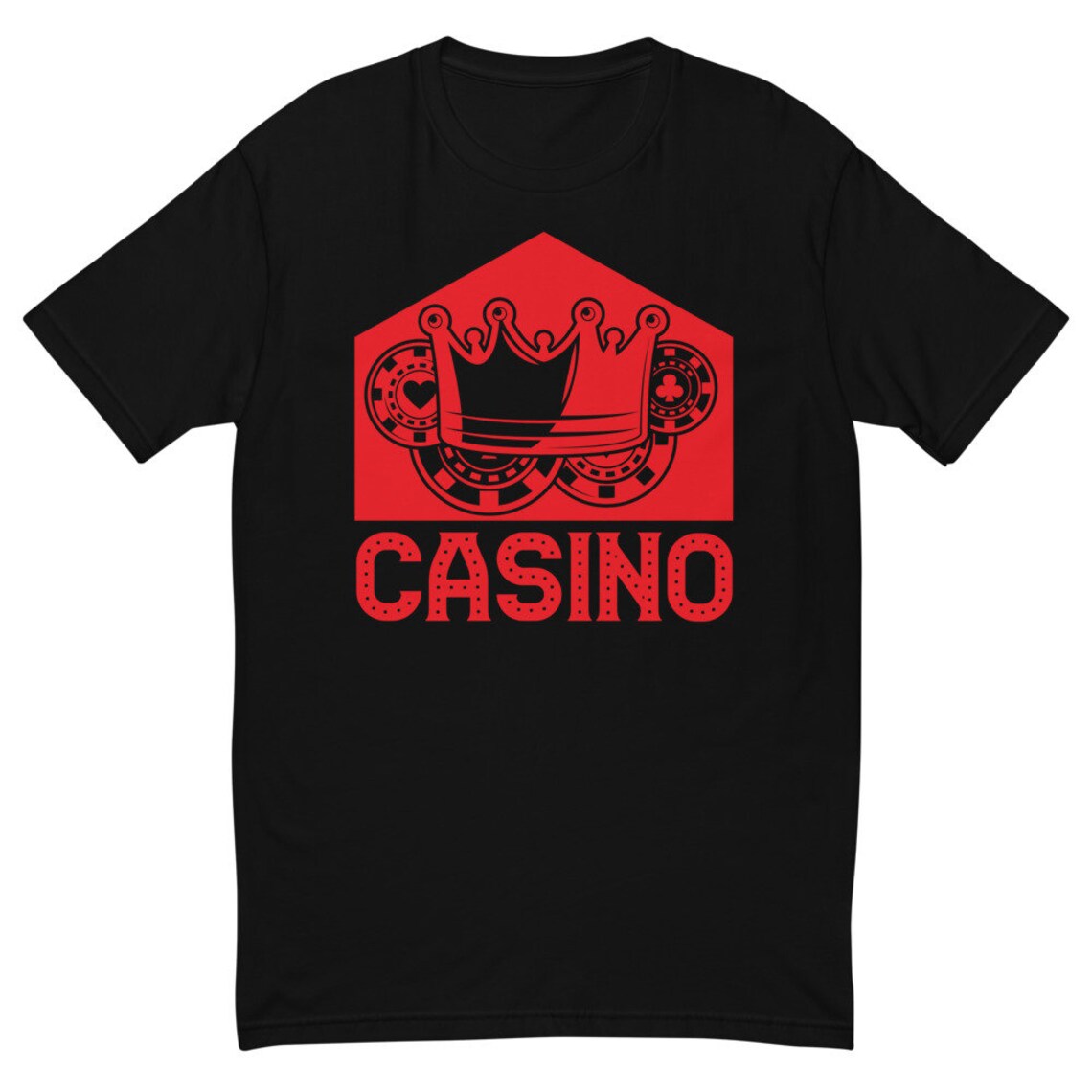 CASINO SHIRT, Herren "Casino King" T-shirt, Casino Themen Kleidung ...