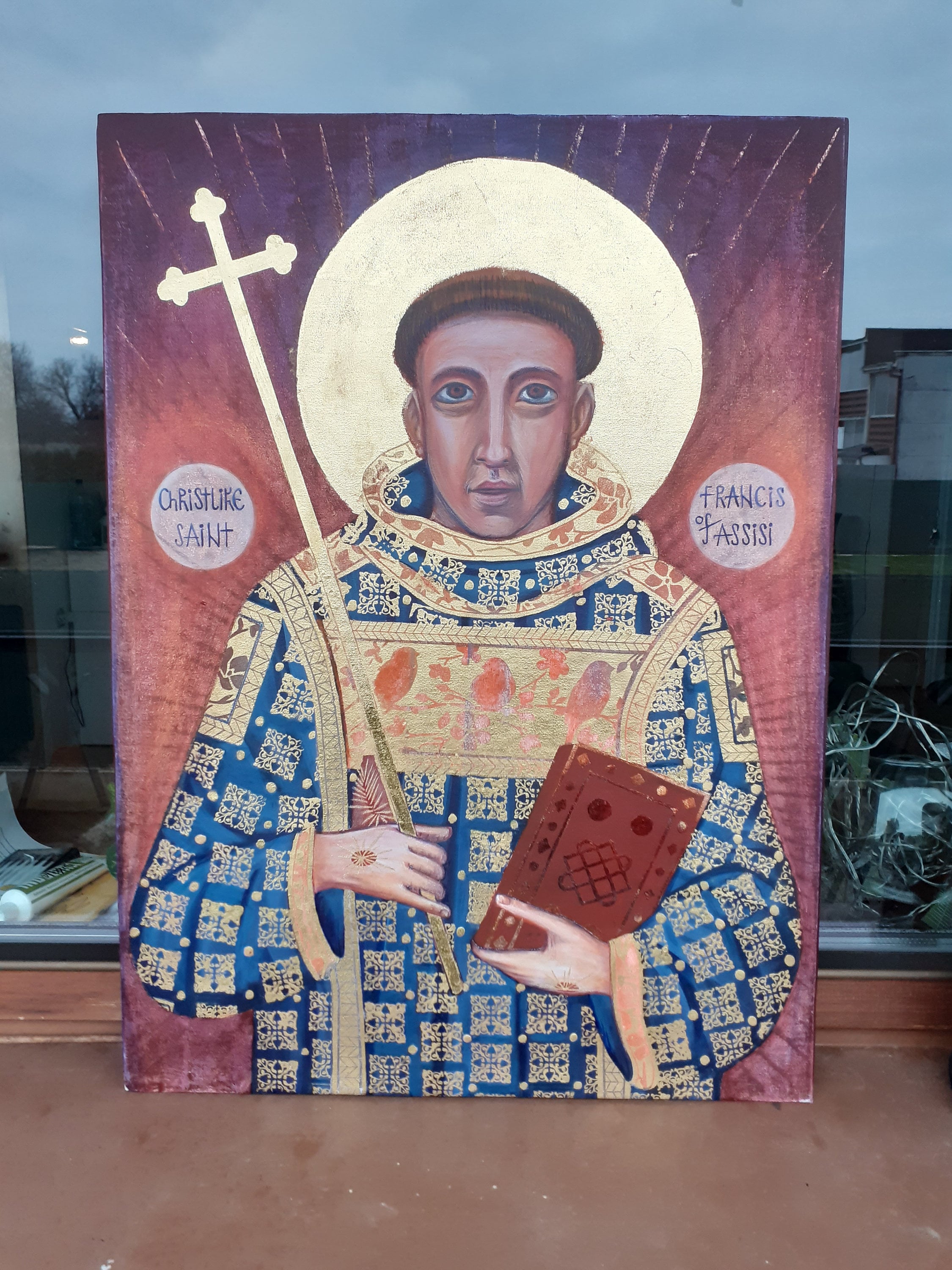 St Francis of Assisi Holy Icon According to a Giotto Fresco - Etsy