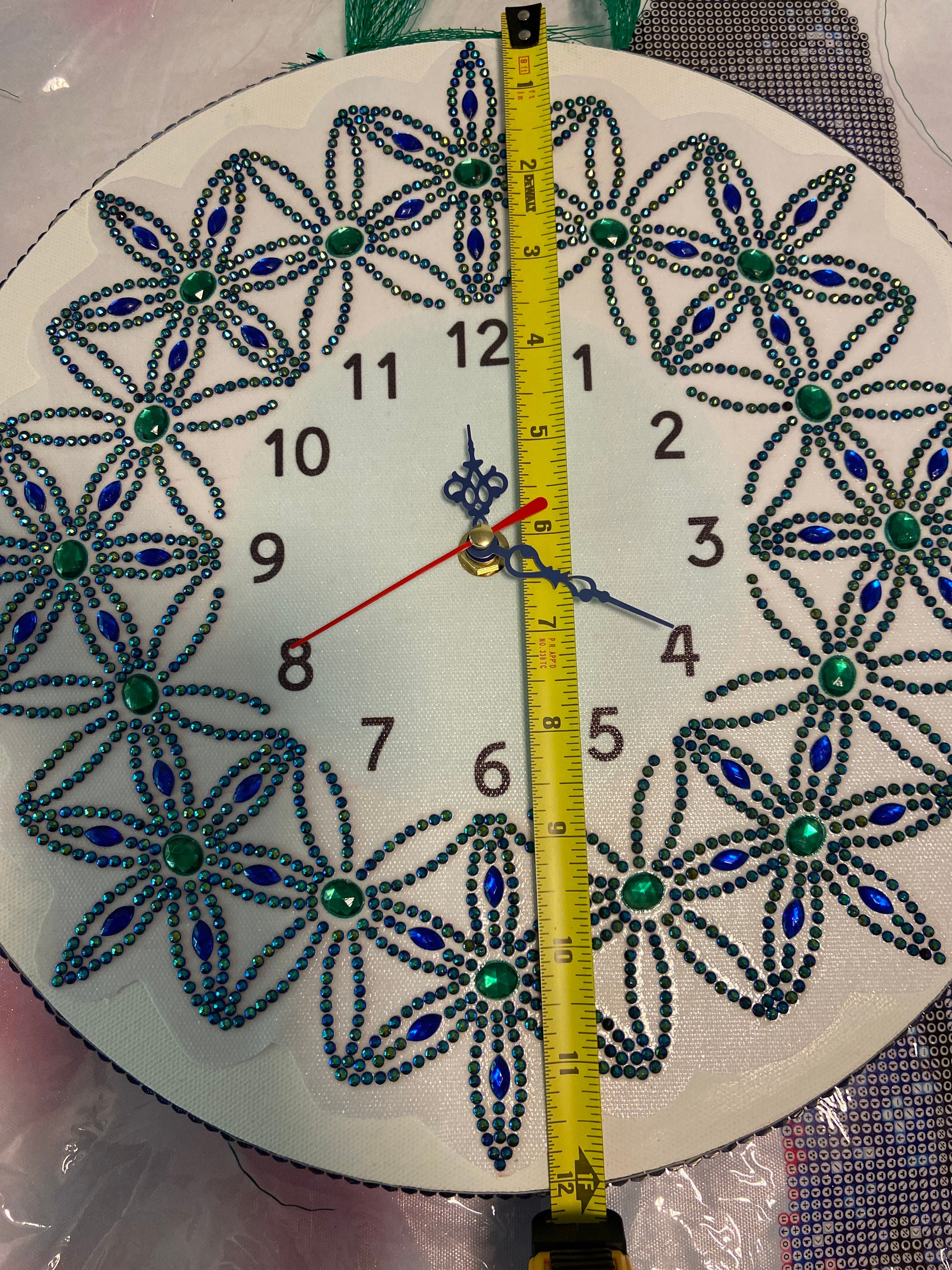 Diamond Art Wall Clock - Etsy