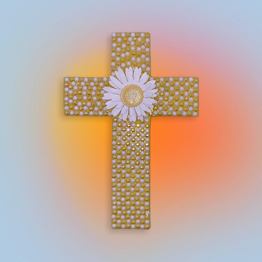 Diamond Art Spring Cross Fridge Magnet - Etsy