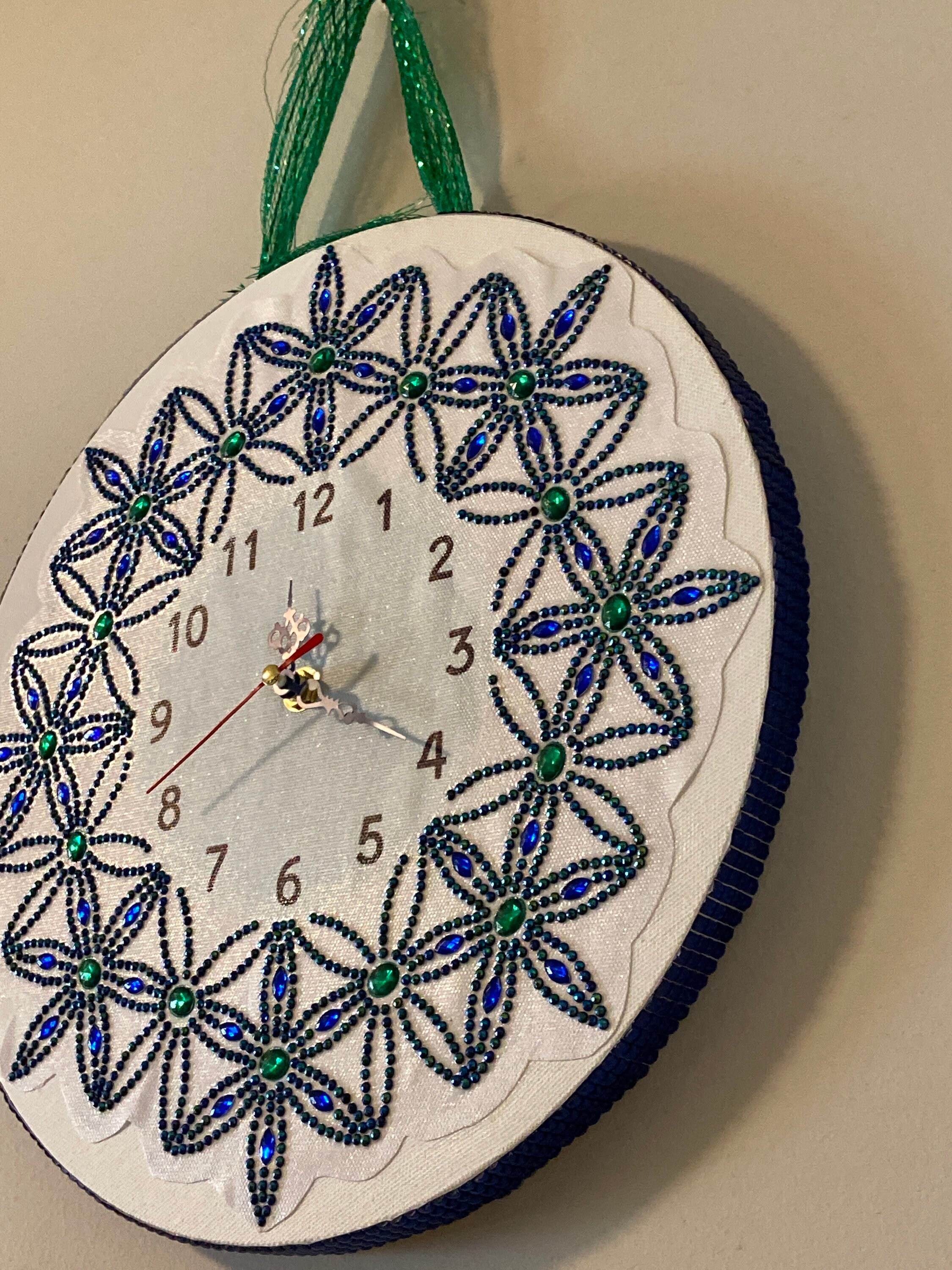 Diamond Art Wall Clock - Etsy