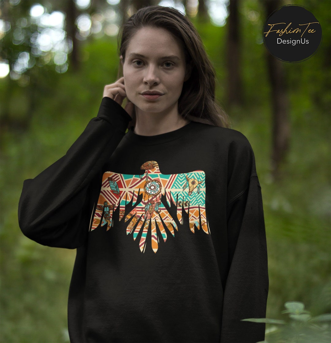 Native American Sweatshirt, America Eagle Hoodie, Indigenous Art ...