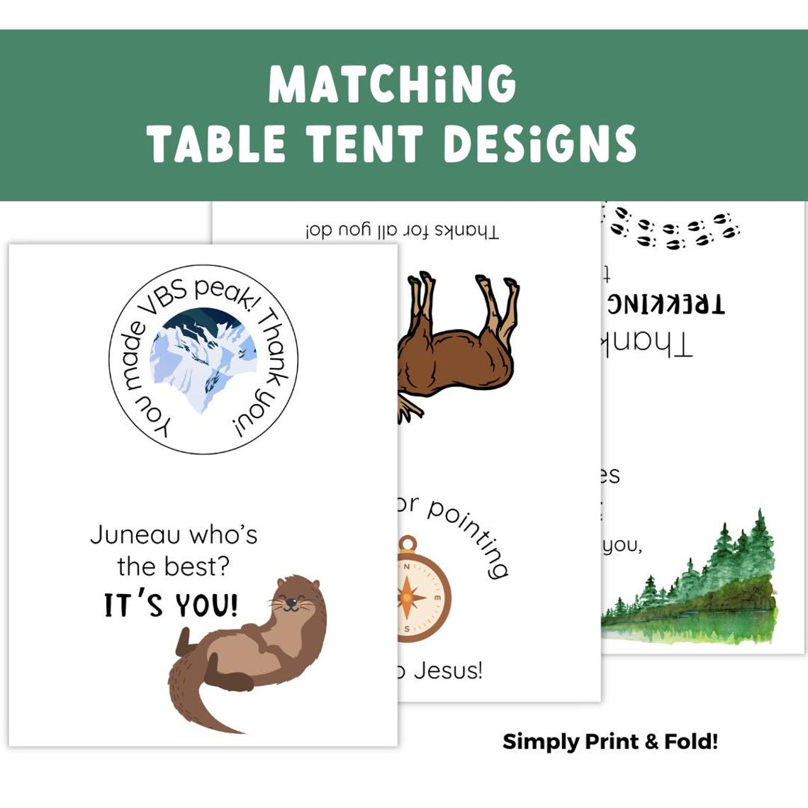 Vacation Bible School Volunteer Thank You Card Alaska Adventure VBS ...