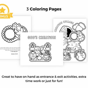 Days of Creation Kid Craft Gods Creation Story Wheel Sunday School ...