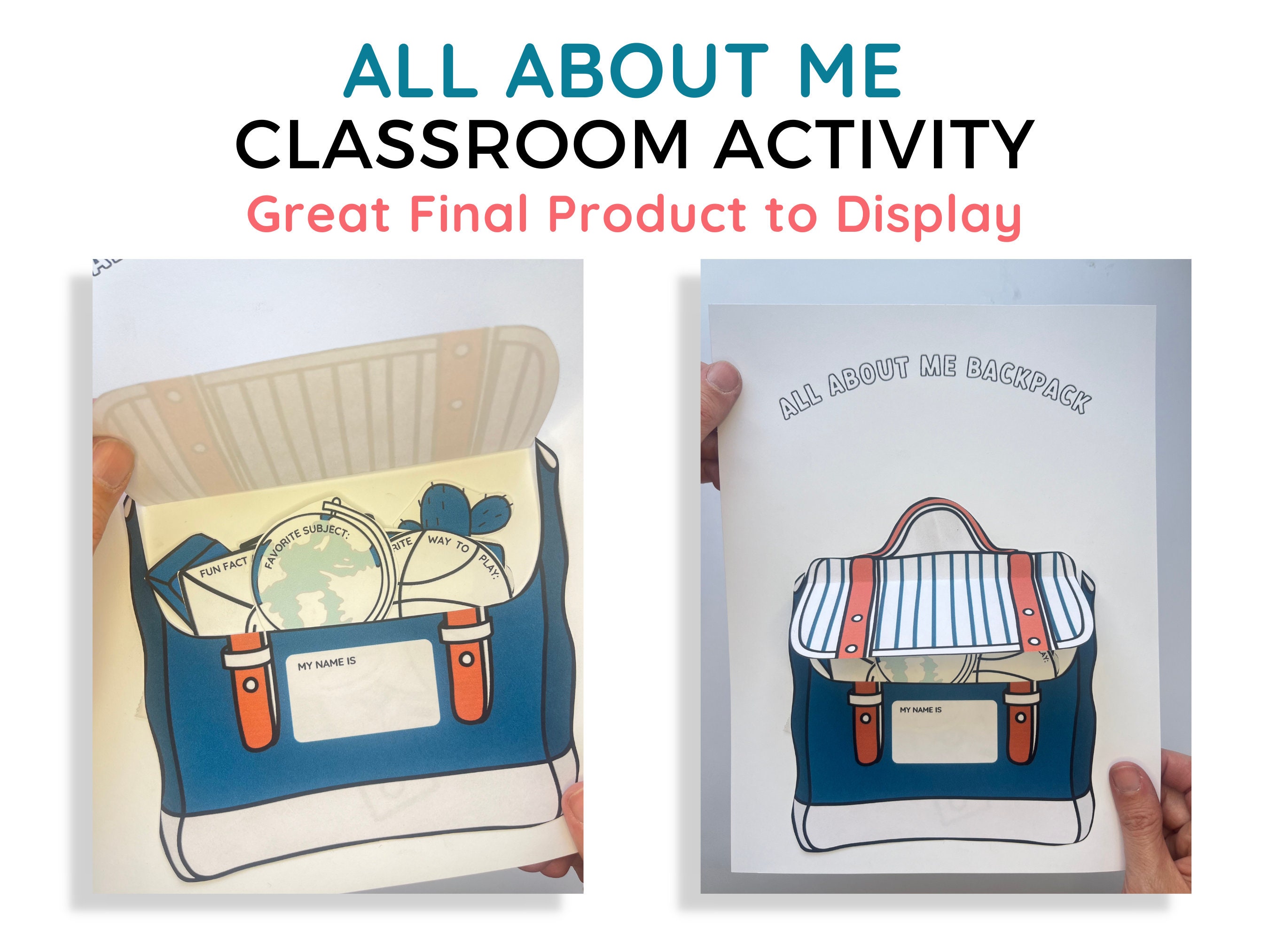 Get to Know You Activity for Kid Classroom About Me Student Craft ...