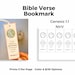 Days of Creation Bible Verse Bookmark Genesis 1:1 Scripture Memory for ...