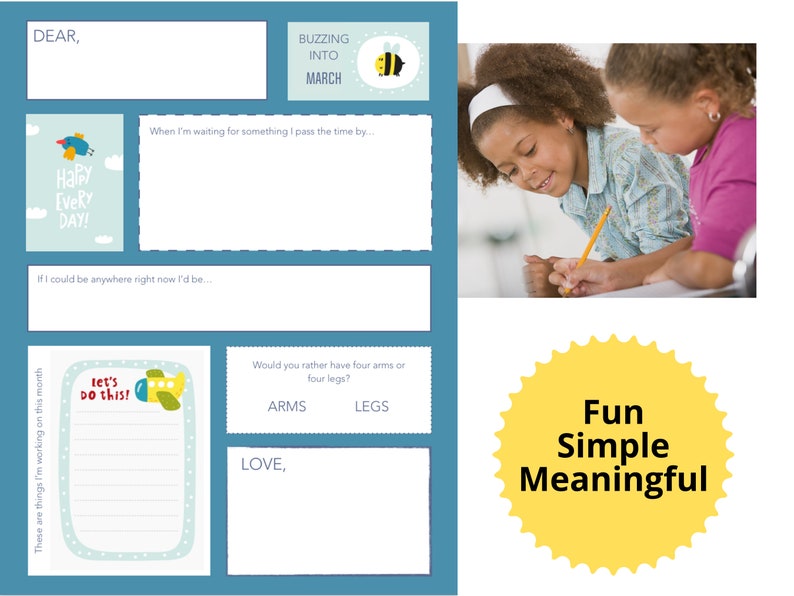 Pen Pal Kit Grandparent Penpal Kit Letter Writing Kit for Kids - Etsy