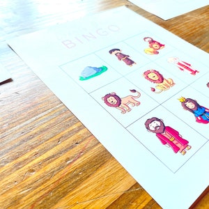 Daniel Lions Den Bible Bingo for Kid Bingo Printable Game for Bible ...
