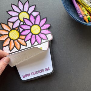 Mothers Day Craft for Classroom Mom Gift Idea Preschool Flower Card for ...
